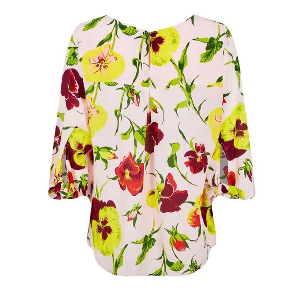 Max Mara Floral Print Long Sleeve Shirt