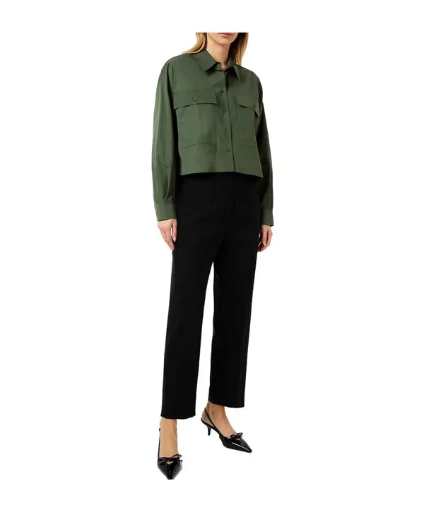 Max Mara Carter Long-sleeve Plain Shirt