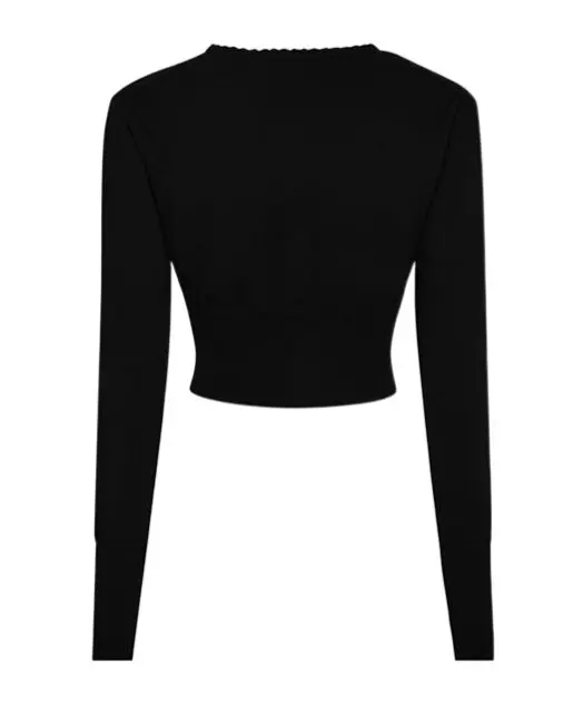 VIVIENNE WESTWOOD Logo Wool Bea Cropped Cardigan