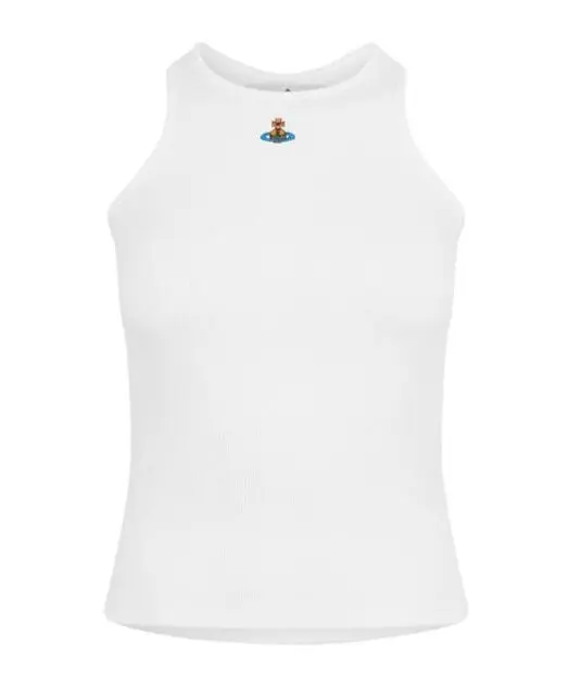 VIVIENNE WESTWOOD Embroidered Logo Cotton Vest