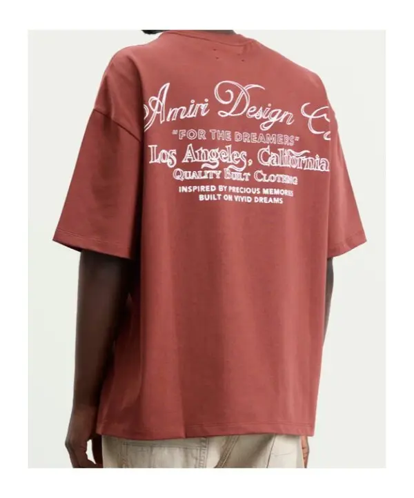 Amiri Dreamers Oversized T-shirt - Brick