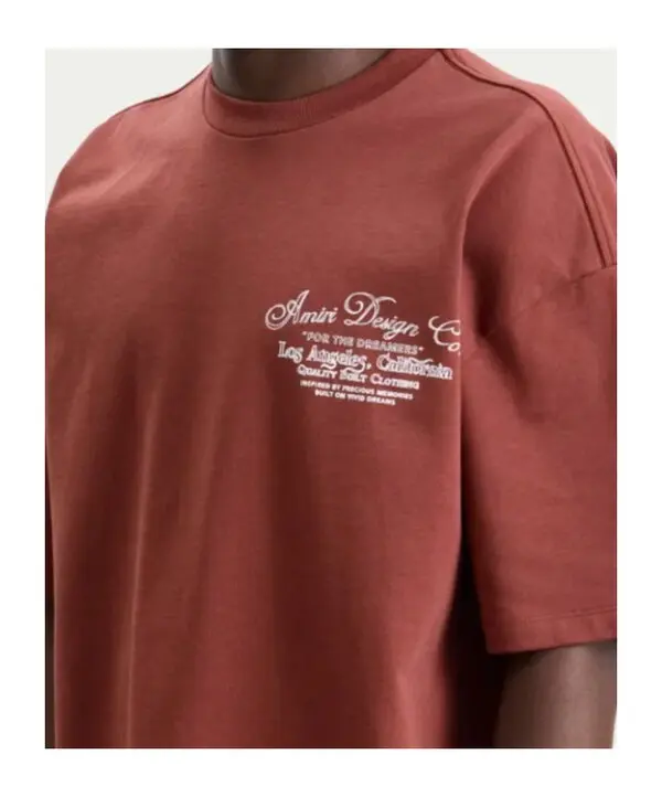 Amiri Dreamers Oversized T-shirt - Brick