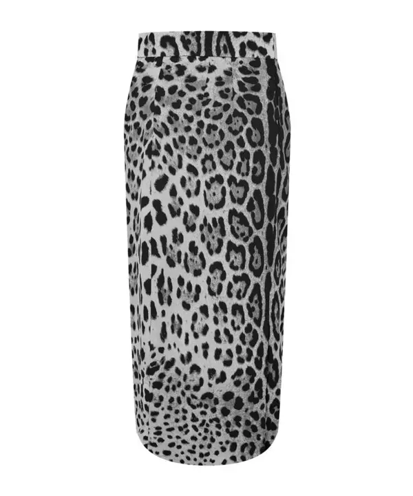 Dolce & Gabbana Animal Print High-waisted Skirt