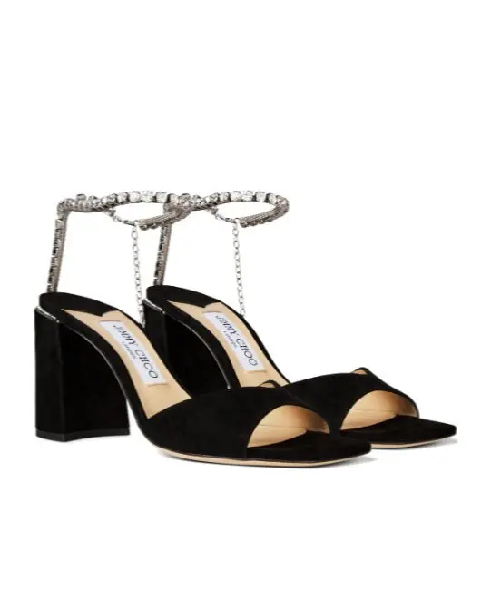 JIMMY CHOO Saeda Sandal Block Heel
