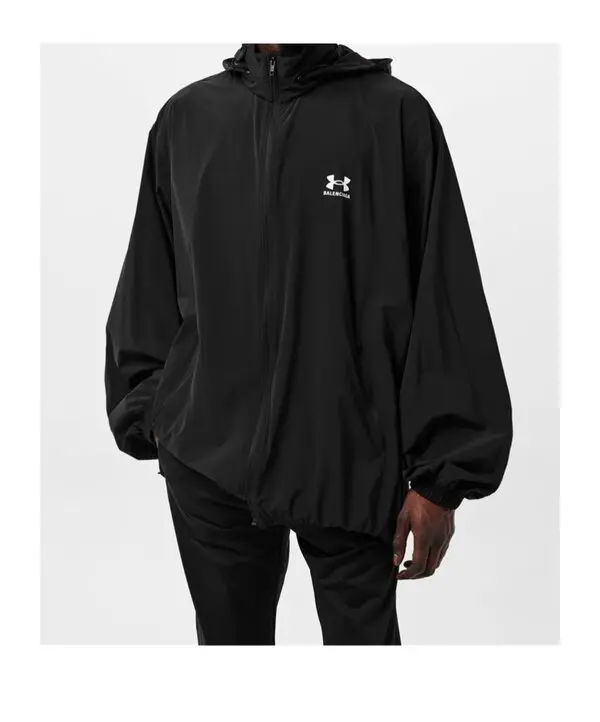 Balenciaga Zip-up Hooded Casual Jacket
