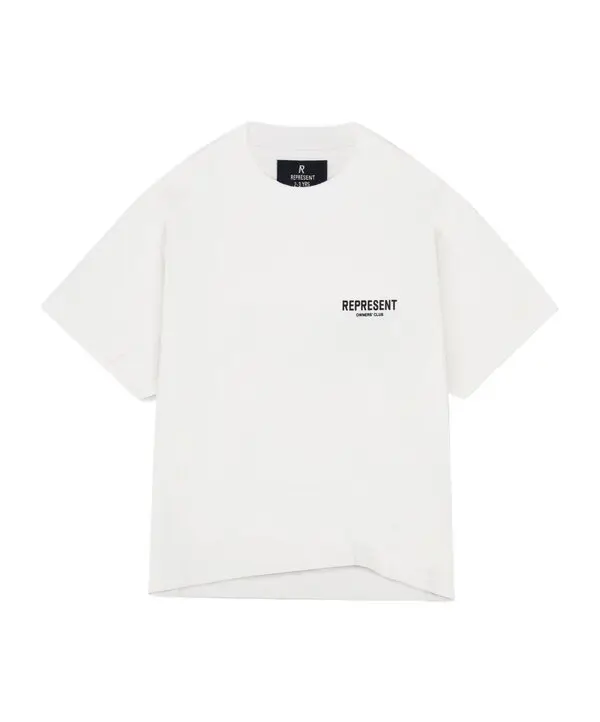 REPRESENT Crewneck T-shirt With Logo Detail - White