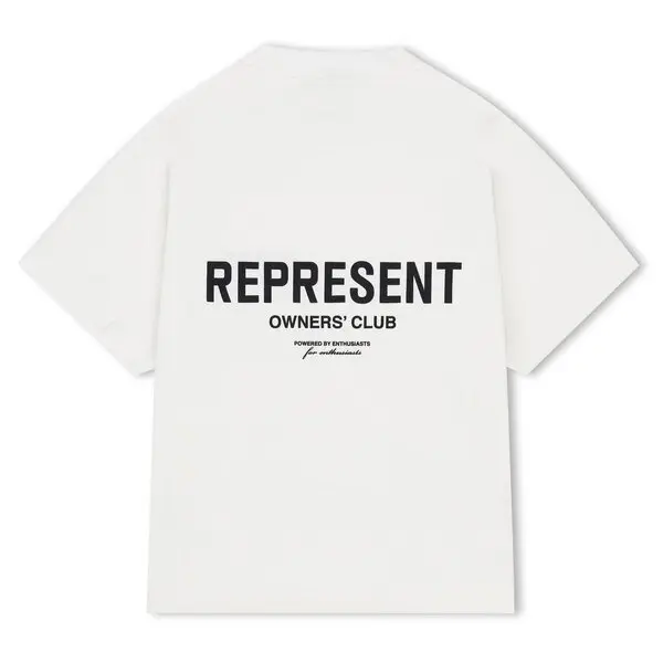 REPRESENT Crewneck T-shirt With Logo Detail - White
