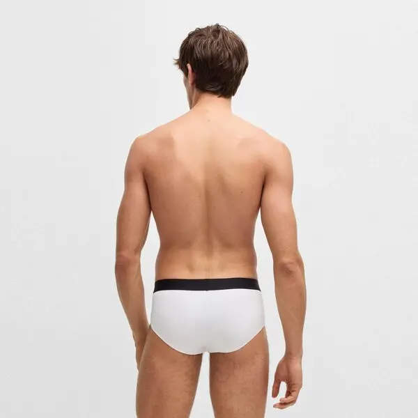 Hugo Boss Three-pack Of Logo-waistband Briefs