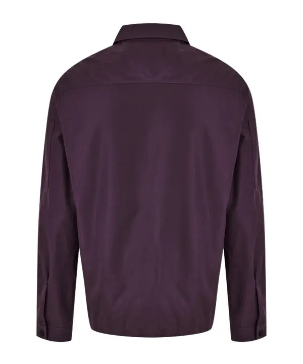 Hugo Boss Hugo Emmond Cotton Long Sleeve Zip Overshirt - Black