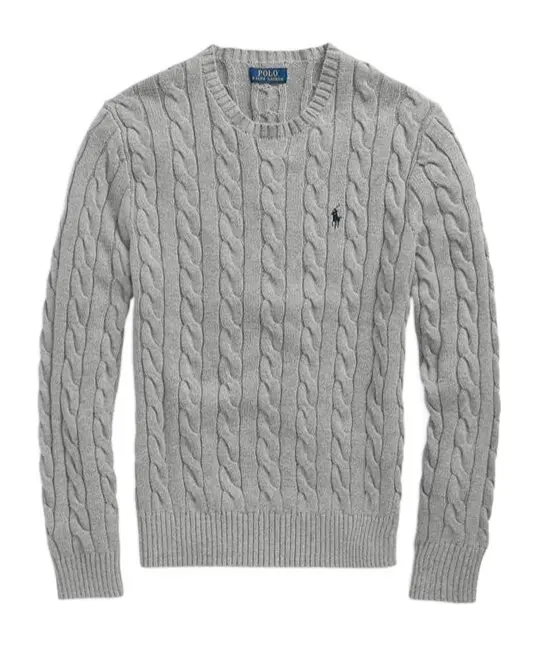 Polo Ralph Lauren Crewneck Sweater With Ribbed Cuffs And Hem