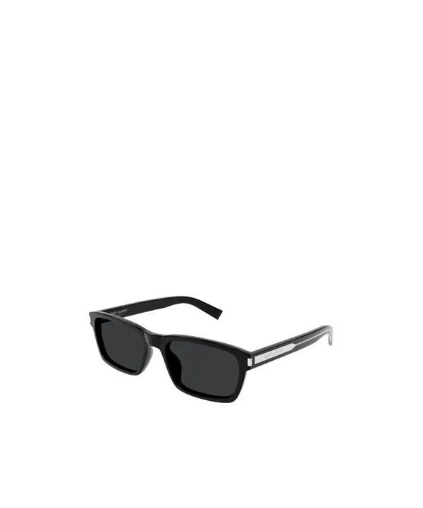 Saint Laurent Full Frame Sun Glasses With Logo - Black