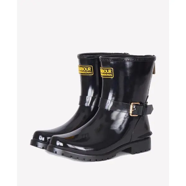 Barbour Short Warm Buckled Rain Boots