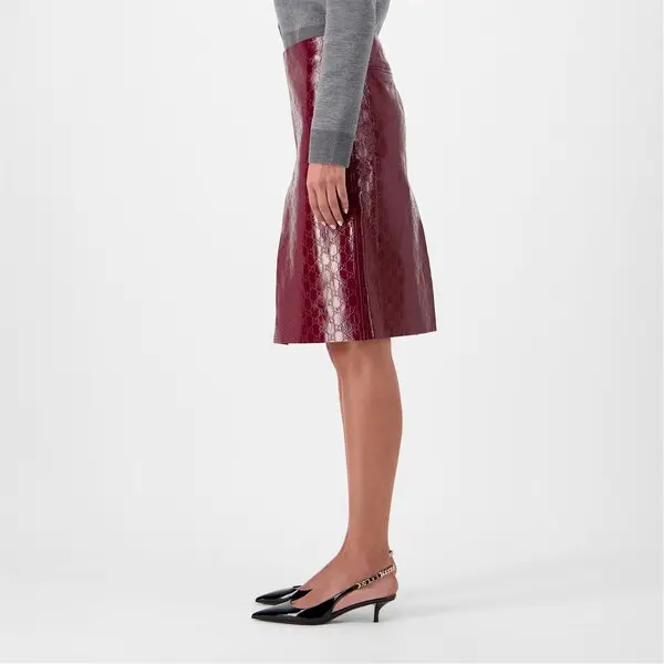 Gucci Gg Embossed Mid-length Skirt