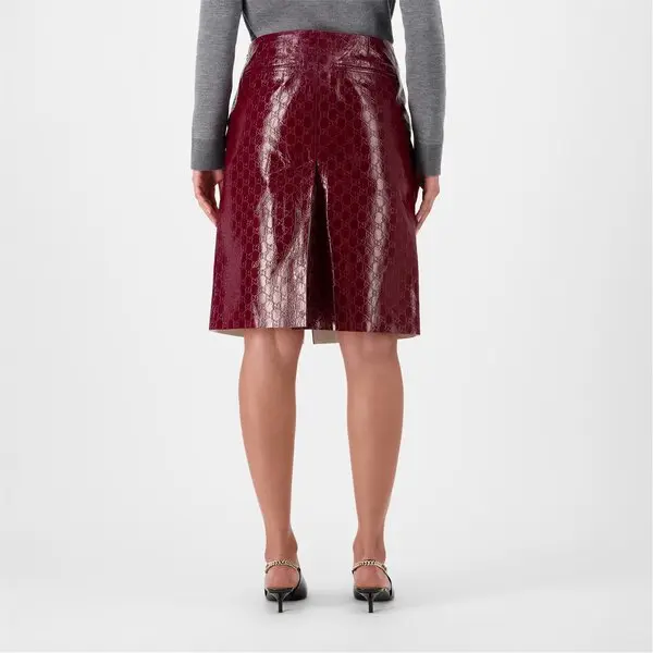 Gucci Gg Embossed Mid-length Skirt