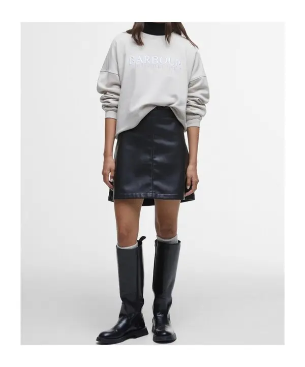 Barbour Peyton Faux-leather Mini Skirt
