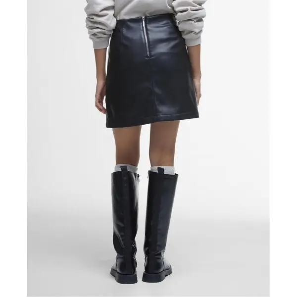 Barbour Peyton Faux-leather Mini Skirt