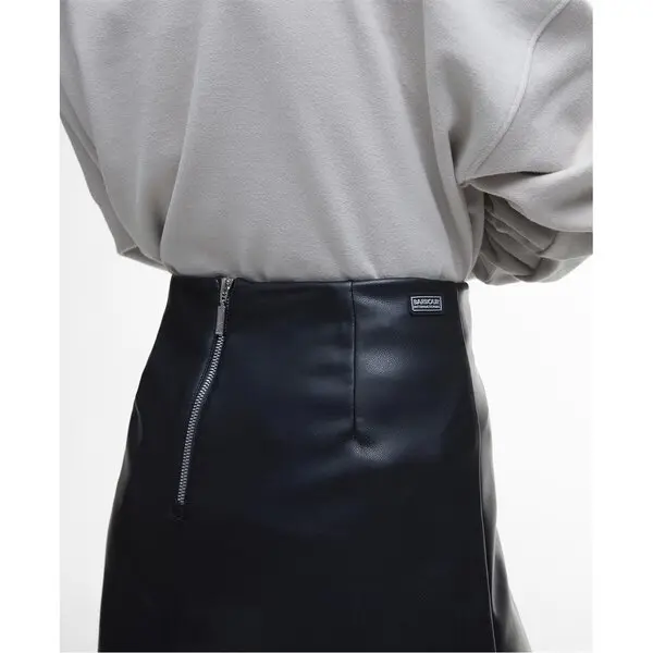 Barbour Peyton Faux-leather Mini Skirt