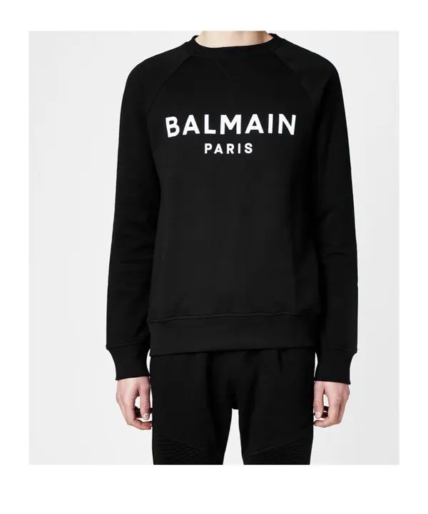 Balmain Print Logo Cotton T-shirt