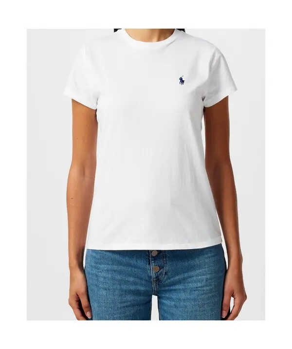 Polo Ralph Lauren Crew Neck Short Sleeve Logo T-shirt - White