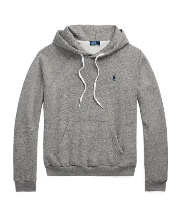 Polo Ralph Lauren Logo Embroidered Hoodie - Gray