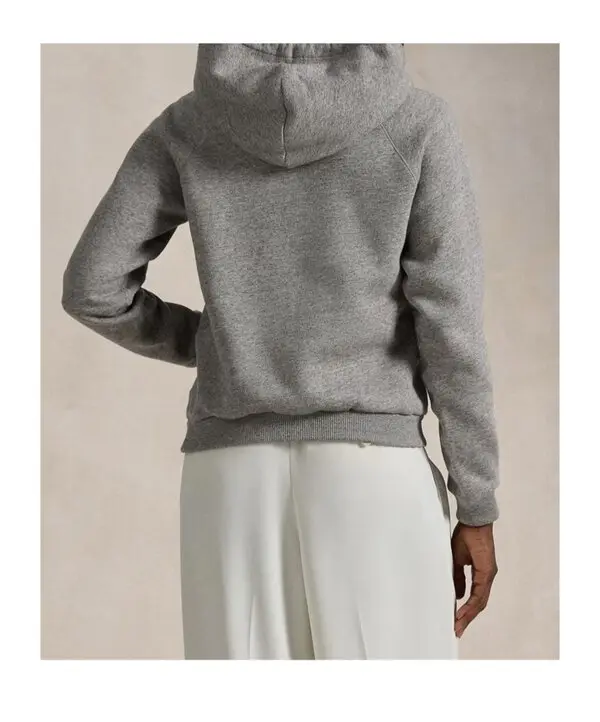 Polo Ralph Lauren Logo Embroidered Hoodie - Gray