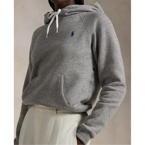 Polo Ralph Lauren Logo Embroidered Hoodie - Gray