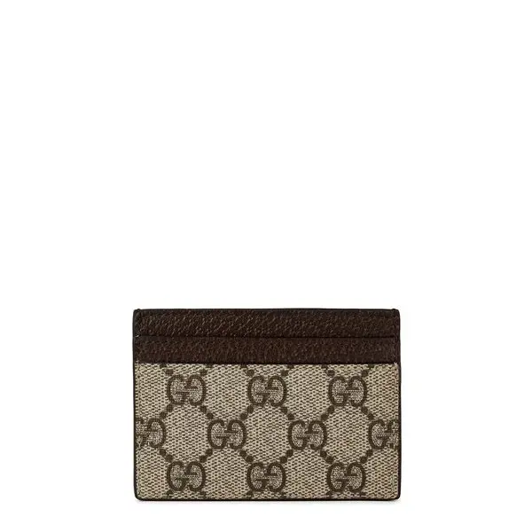 Gucci Logo Canvas Ophidia Card Case Holder