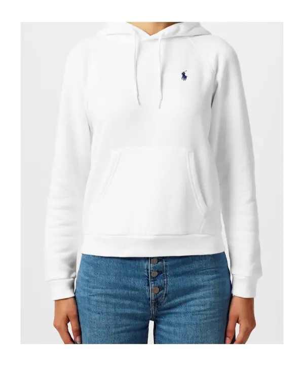 Polo Ralph Lauren Embroidered Pony Hoodie - White