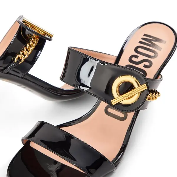 Moschino Heeled Mules With Chain Detailing