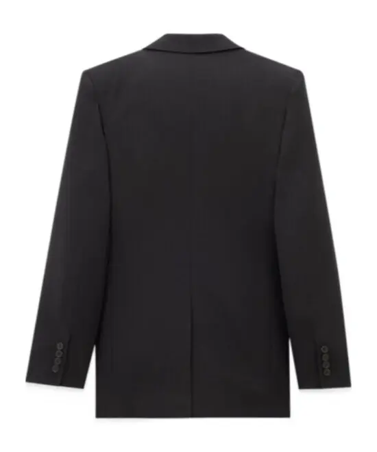 Saint Laurent Double-breasted Peak Lapel Jacket