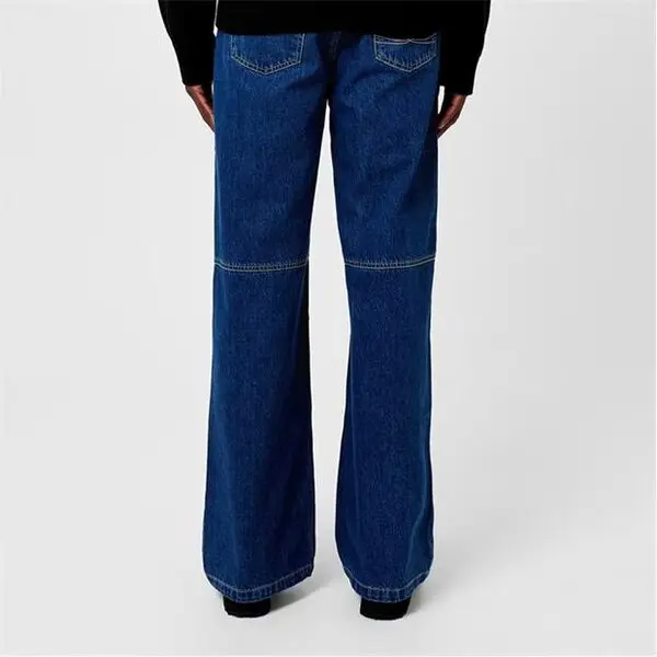 MARINE SERRE Straight Leg Jeans With Moon Print