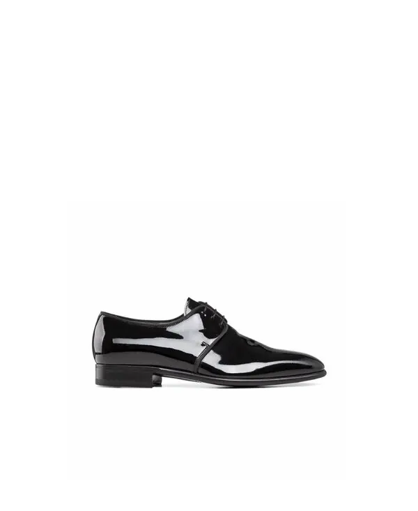 Santoni Patent Leather Lace-up Shoes
