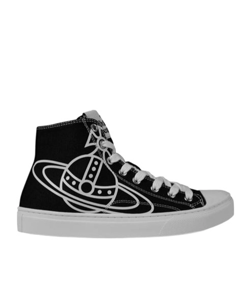 VIVIENNE WESTWOOD Graphic High-top Sneakers - Black