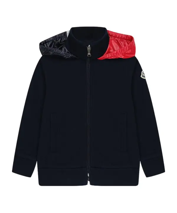Moncler Zipper Hooded Sweatshirt
