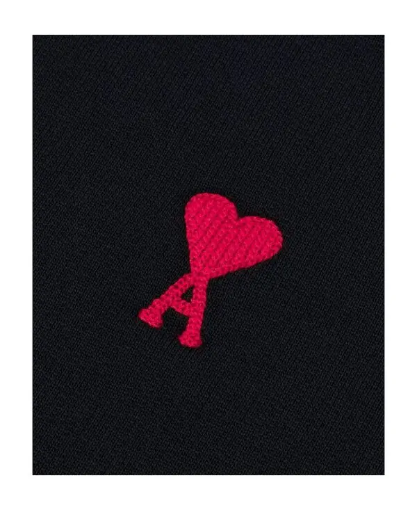 AMI Paris Logo Embroidered Crewneck Sweatshirt