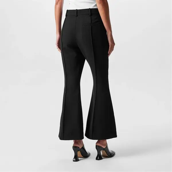Bottega Veneta Embossed Flared Casual Trousers