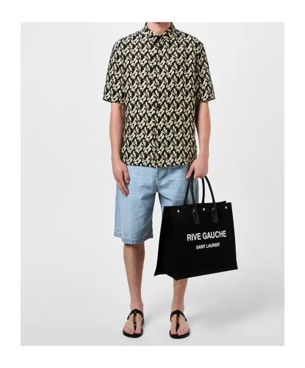 Saint Laurent Rive Gauche Logo Tote