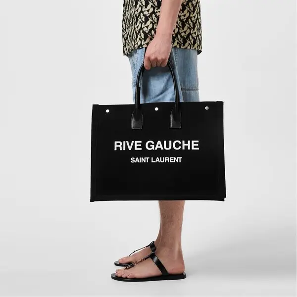 Saint Laurent Rive Gauche Logo Tote