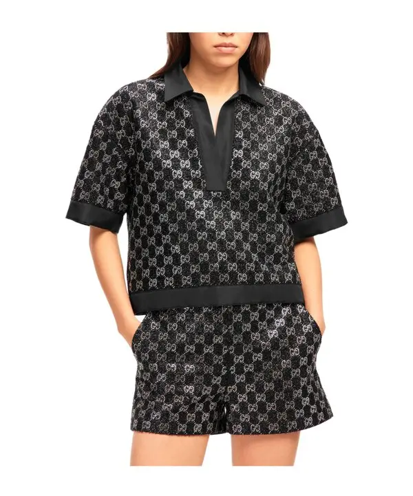Norma Kamali Sequined Short Top