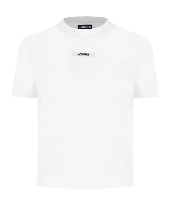 Jacquemus Short Sleeve T-shirt With Lettering Detail
