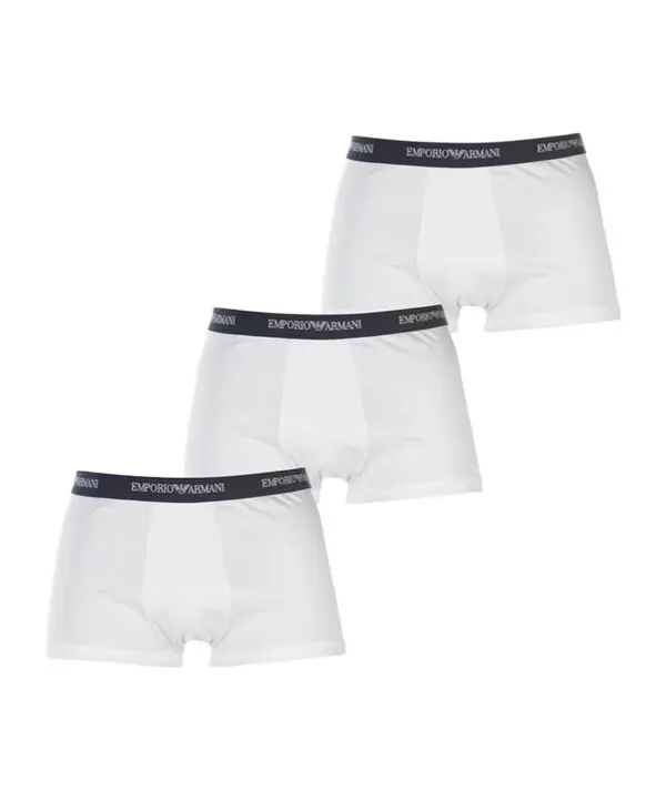 Emporio Armani 3 Pack Stretch Cotton Trunks