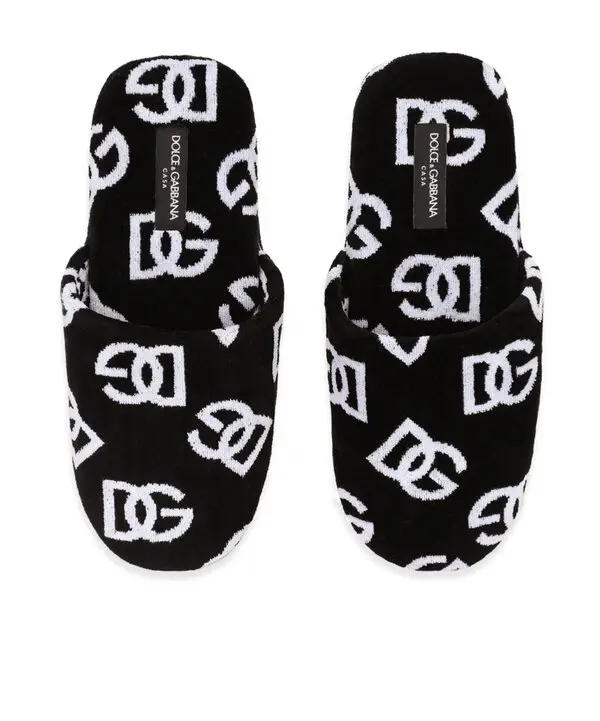 Dolce & Gabbana Logo Jacquard Slides