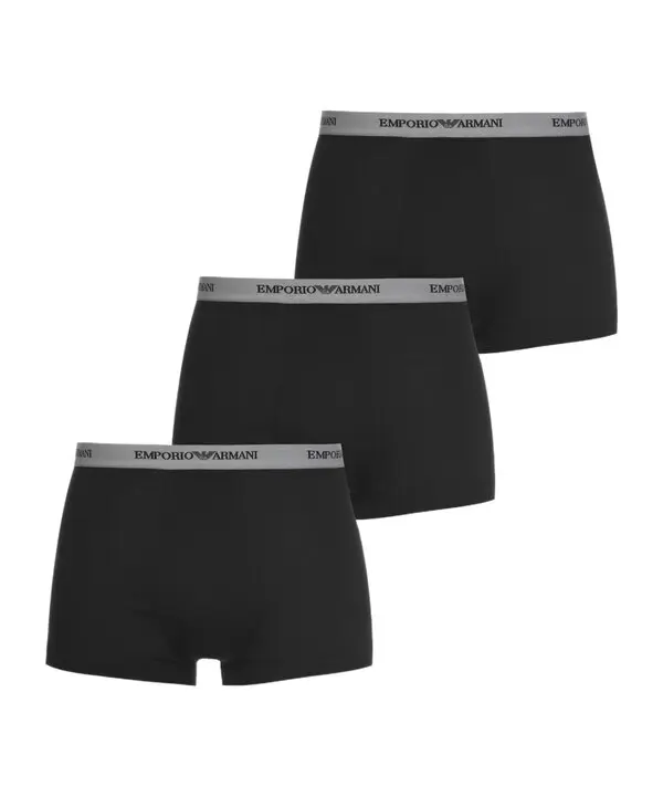 Emporio Armani 3 Pack Stretch Cotton Trunks