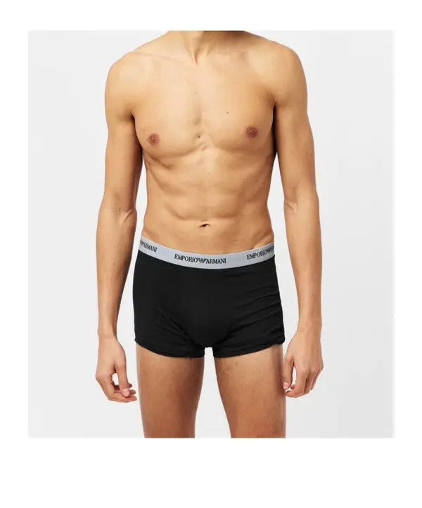 Emporio Armani 3 Pack Stretch Cotton Trunks