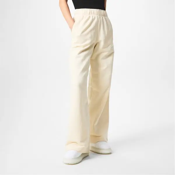 Moncler Logo Detail Wide Leg Sweatpants - Nude
