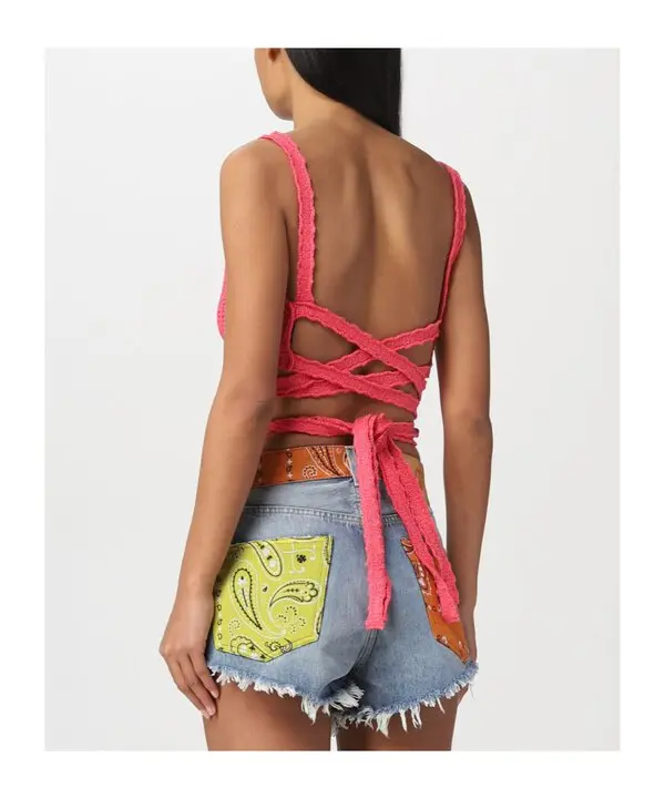 Alanui Sleeveless Knit Top With Rear Straps - Multicolor