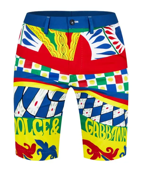 Dolce & Gabbana Printed Swim Shorts