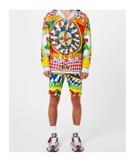 Dolce & Gabbana Printed Swim Shorts