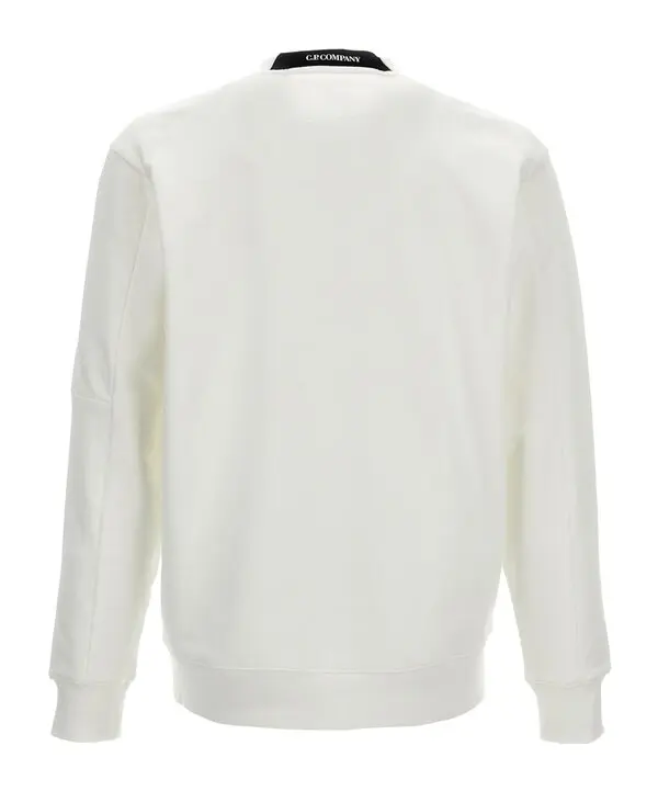 C.P. COMPANY Diagonal Raised Fleece Crewneck Lens Sweatshirt