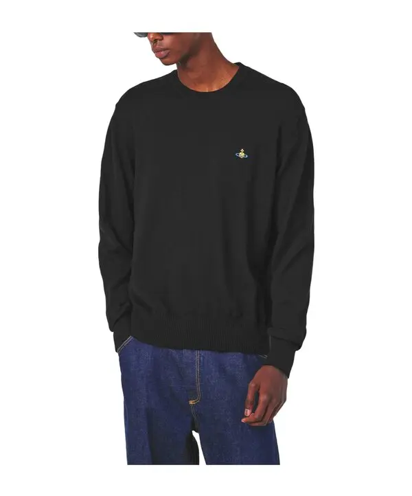 VIVIENNE WESTWOOD Wool Sweater With Embroidered Logo